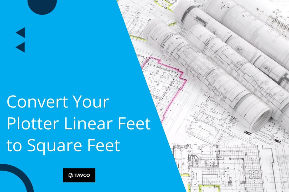 Convert Plotter Linear Feet to Square Feet | Calculator